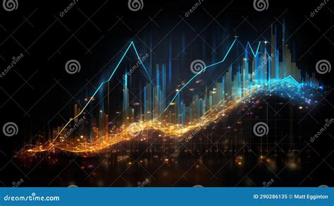 Photo Of An Abstract Line Graph Representing Data Trends Stock Illustration Illustration Of
