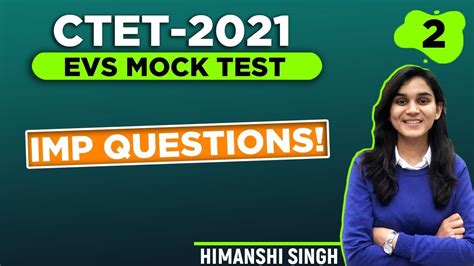 Ctet 2021 Evs Mock Test By Himanshi Singh Lets Learn Youtube