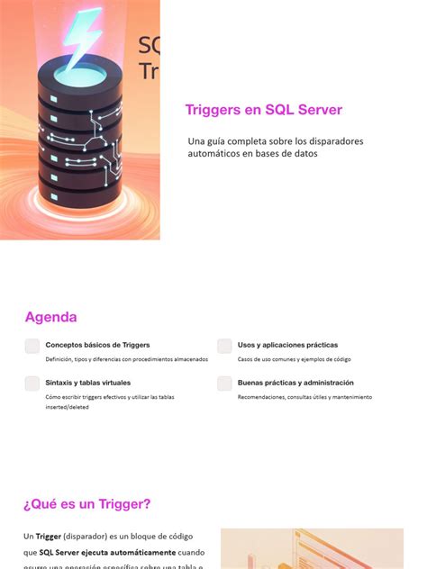 Guía Completa De Triggers En Sql Server Pdf Servidor Sql De Microsoft Programación De
