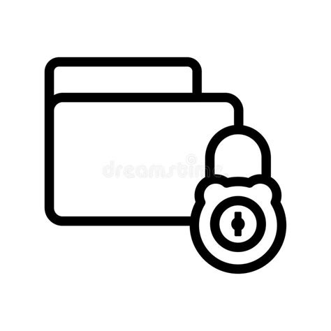 Folder Security Icon Stock Illustration Illustration Of Icon 365647054