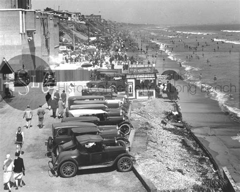 Crowded Beach Scene Ca 1920s Historical Society Of Long Beach