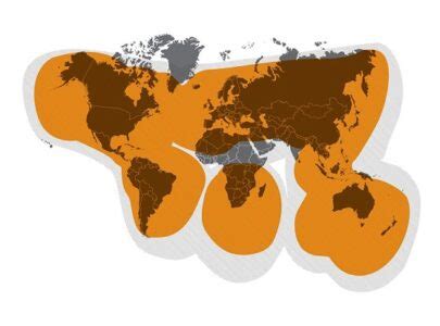 Globalstar Coverage Map Satellite Phone Rentals