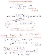 Lecture CT LTI Systems And Convolution Integral Pdf CT LTI Systems And Convolution