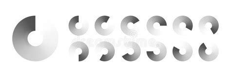 Circular Loading Buffering Icons Vector Stock Vector Illustration Of
