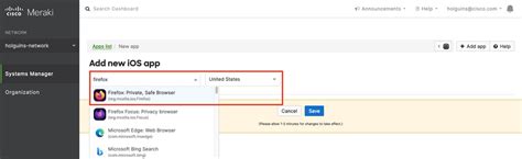 Meraki System Manager를 사용하여 Ios용 Anyconnect Perapp Vpn 구성 Cisco