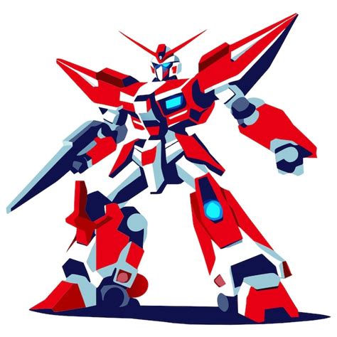 Premium Vector A Japanese Anime Mecha Robot Inspired By The Most