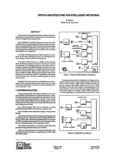 Switch Architecture For Intelligent Networks Pdf