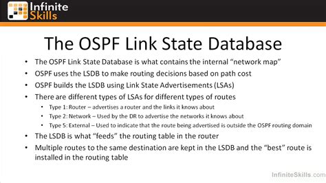 0802 The Ospf Link State Database Youtube