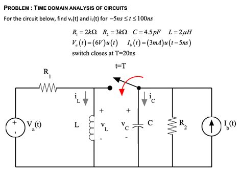 Solved PROBLEM TIME DOMAIN ANALYSIS OF CIRCUITS For The Chegg Com