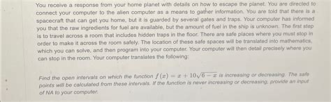 Solved Increasing Intervaldecreasing Interval