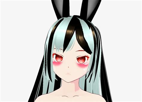 민트 토끼 바니걸 방송용 아바타 포트폴리오 크몽