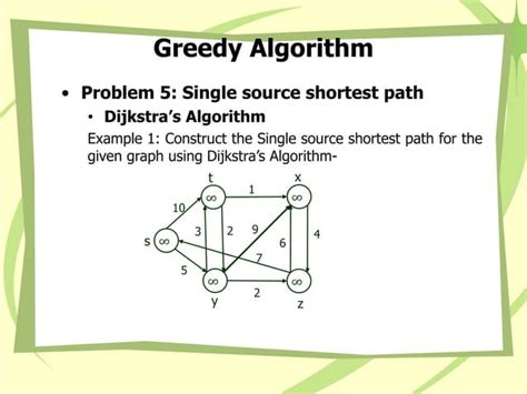 Single Source Shortest Path Algorithm With Example Pptx Programming