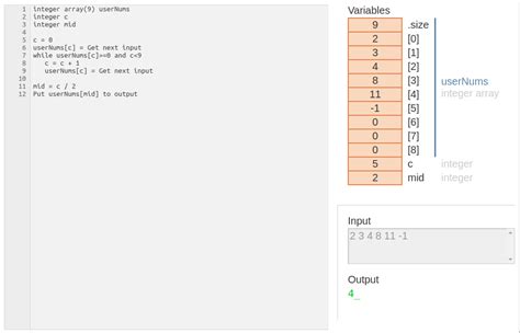 Solved In Coral Programming Language Given A Sorted List Of Integers