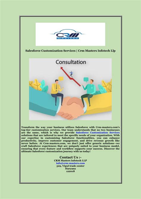 Ppt Salesforce Customization Services Crm Masters Infotech Llp