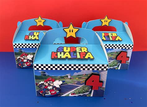 Mario Kart Favor Boxes Super Mario Bros Gable Box Mario Luigi Bowser