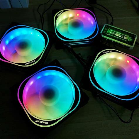 Remote Rgb Lighting Music Controller Chassis Fan Desktop Computer
