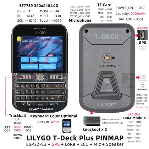 LILYGO T Deck Plus ESP32 S3 LoRa开发板 LoRaWAN 低功耗远距离通信无线模块 Gearbest