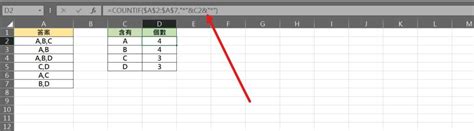 【教學】excel 如何使用公式找出包含特定文字的數量？ Jafns Note