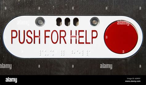 PUSH FOR HELP BUTTON Stock Photo Alamy