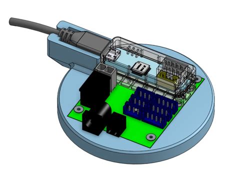 u2d2 phb assy base parts for safe use by 3d printing community robotis