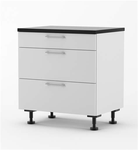 500mm Wide 3 Drawer Base Cabinet Kitchen Cabinets And Stones
