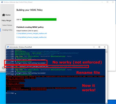 The Wdac Policy Wizard Generates Unusable Binary Output Filenames By Default In Policy Merger