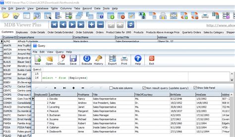 Mdb Viewer Plus สำหรับเปิดแฟ้ม Mdb หาก Microsoft Access รุ่นใหม่เปิด