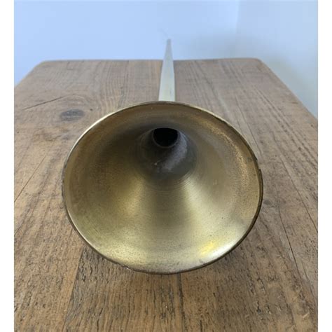 A Vintage Long Brass Hunting Horn