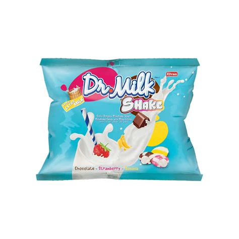 Elvan Dr Milk Milkshake Candy With Milk Filling Traditional Turk