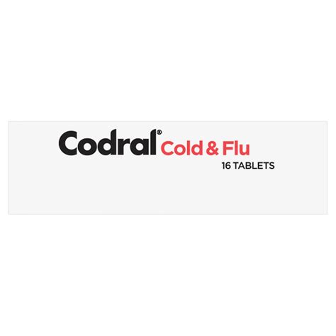 16 Pack Codral Relief Cold And Flu Decongestant Tablets Target Australia