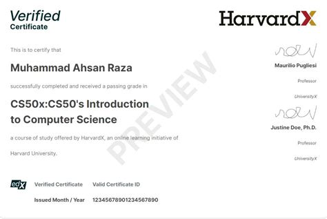 Muhammad Ahsan Raza On Linkedin Harvardx Cs50 Computerscience Learning Achievement Education