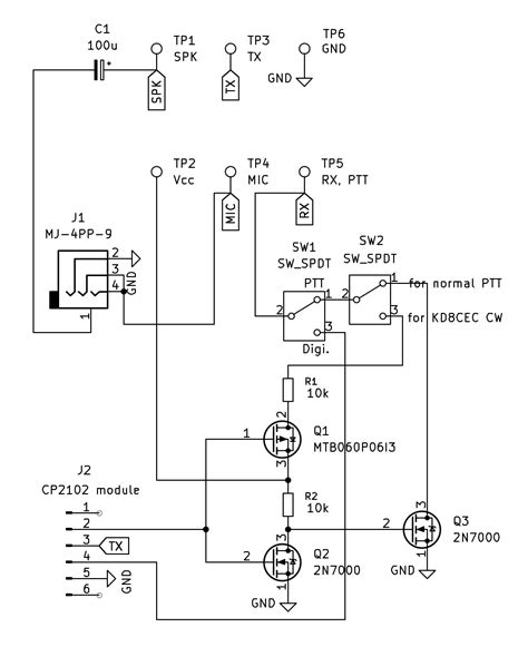Uv K5用ft8およびcwインターフェイスの製作