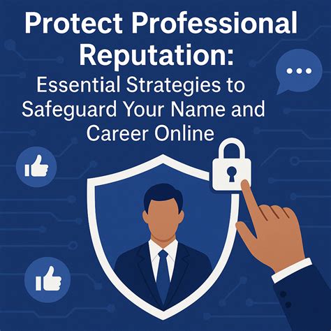 Protect Professional Reputation Essential Online Safeguards For Career