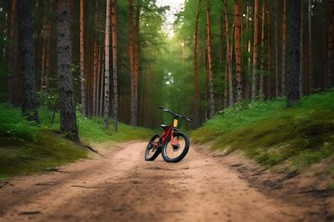 Premium Ai Image Bike In The Forest Neural Network Ai Generated