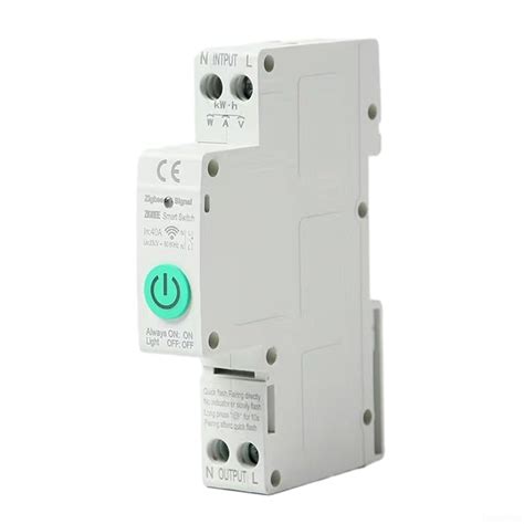 smart zigbee circuit breaker switch 220v home automation 1p 40a no