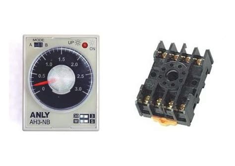 220vac Single Phase ANLY AH3 NB Multi Range Timer Relay 3s 30s 3m 30m At 350 Piece In