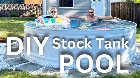 Stock Tank Pool Diy Easy Backyard Plunge Pool How To Build Youtube