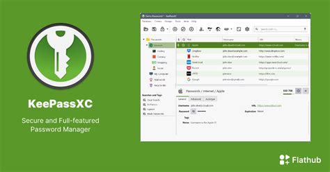 Keepassxcをlinuxにインストール Flathub
