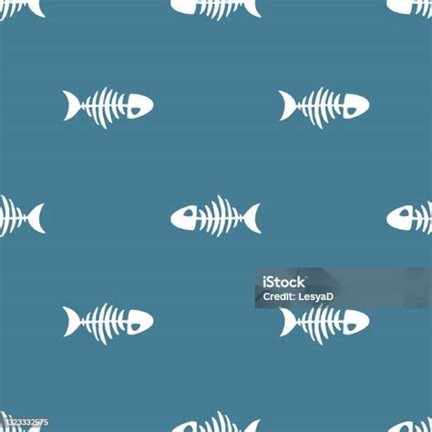 물고기 뼈 원활한 패턴 물고기 해골 스케치 손으로 그린 만화 벡터 일러스트 그래픽 프린트에 대한 스톡 벡터 아트 및 기타 이미지 그래픽 프린트 꼬리 낙서 드로잉