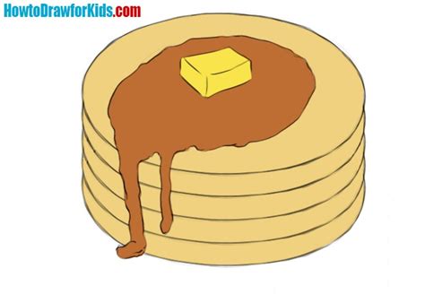 Easy Drawing Of Pancake At Sandra Karcher Blog