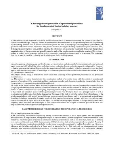 Knowledge Based Generation Of Operational Procedures