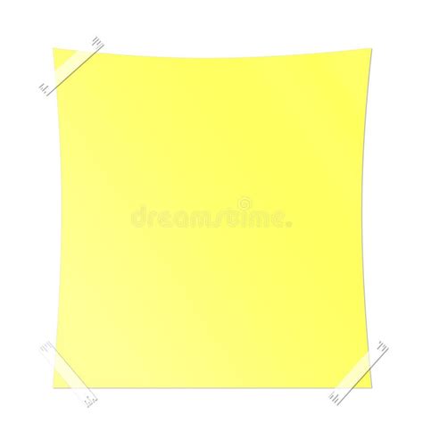 Taped Note Stock Illustration Illustration Of Notepad 15399526