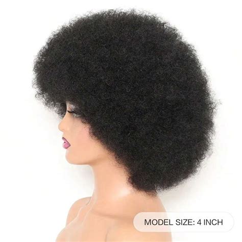 Synthetic African Fluffy Wig Short African Fluffy Wig Womens 70s