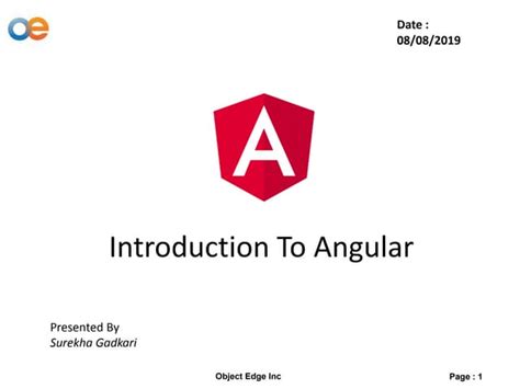 Angular Introduction By Surekha Gadkari Ppt Web Development Internet