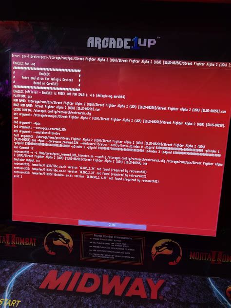 red error screen when launching playstation games after updating r