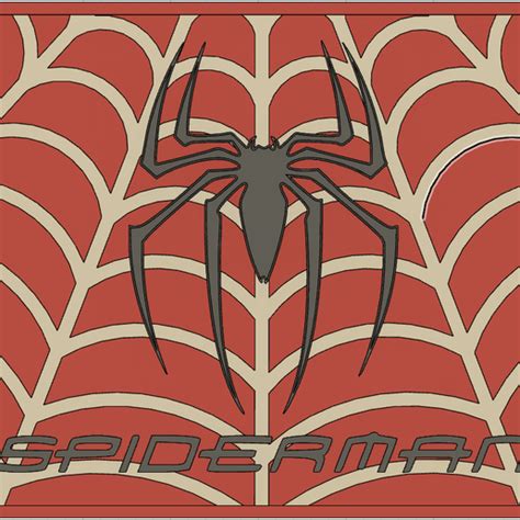3d Spiderman Logo Spiderman Logo 3d Cad Model Library Grabcad