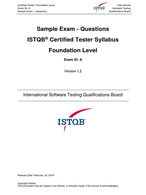 Istqb Questions Pdf Software Testing Test Assessment