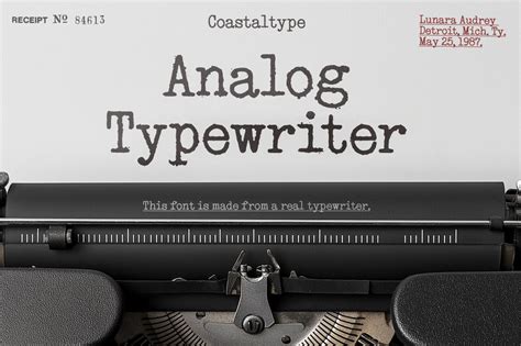 25 Best Typewriter Fonts Old Vintage Tattoo And More Design Shack