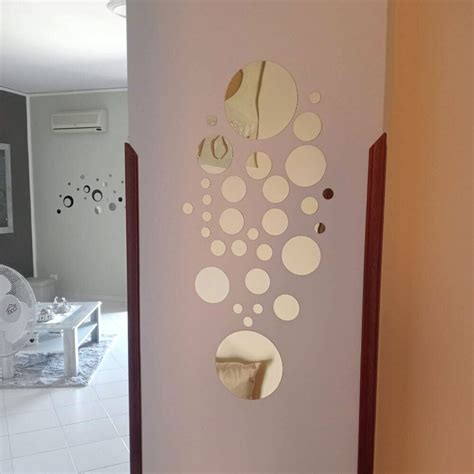 Кръгове Огледални стикери за декорация