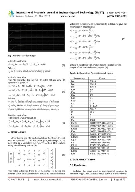hexacopter using matlab simulink and mpu sensing pdf consumer
